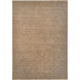 Teppich LUXOR living, B:200cm H:13mm L:290cm, beige, Polyester, Wohnzimmer, Teppiche, "Vilnius", melierte Optik, weicher Flor, mit Fransen, Wohnzimmer