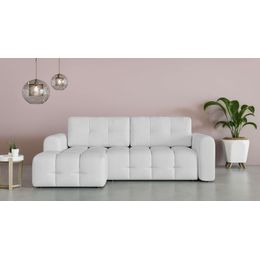 Ecksofa OTTO HOME, B:265cm H:91cm T:170cm, grau, 100% Polyester, Wohnzimmer, Sofas, "Manilla, wahlweise mit Bettfunktion, B/T/H 265/170/91 cm",