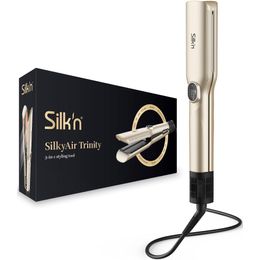 Silk'n SILK'N Glätt- und Lockenstab "SilkyAir Trinity"champagner, B:5,5cm H:33,3cm T:4,06cm, Multihaarstyler, 3-in-1-Tool zum Trocknen und effizienten