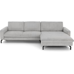 Ecksofa DIE PLANBAR, B:302cm H:87cm T:178cm, grau, 100% Polyester, Wohnzimmer, Sofas, "MP-IN20110 L-Form mit Federkern-Polsterung", optional mit