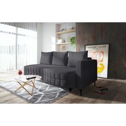 Loungesofa, B:212cm H:93cm T:114cm, grau, exxpo - SOFA FASHION, Sofas, "T wiggy Schlafsofa mit Bettfunktion und Bettkasten", komfortabler Federkern,