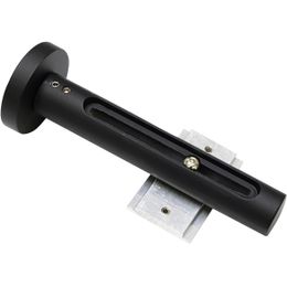 Gardinenstangenhalter Gardinia, B:1,5cm L:5,5cm, schwarz, Gardinenstangenhalterungen, "Wandtr&auml;ger 3-l&auml;ufig", Serie Fl&auml;chenvorhang-Technik Atlanta