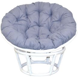 Relaxsessel Home Affaire, B:100cm H:60cm T:100cm, wei&szlig;, Wohnzimmer, Sessel, Handgeflochten