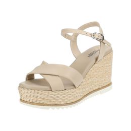 Nero Giardini Damen Keilsandalette "Nero Giardini Sandalen Nappaleder", Gr. 40beige, Nappaleder, Schuhe