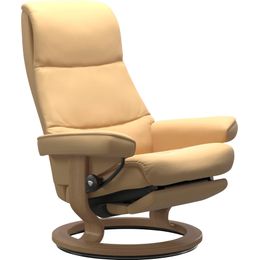 Relaxsessel stressless, B:91cm H:109cm T:82cmgelb batick, Leder BATICK: BATICK ist ein leicht korrigiertes, durchgef&auml;rbtes und genarbtes M&ouml;belleder,