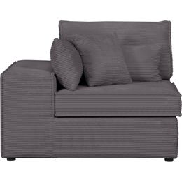 Sofaelement OTTO HOME, B:128cm H:75cm, grau, 100% Polyester, Polsterelemente, "Enid", als Teil eines Modulsofas, fester Sitzkomfort