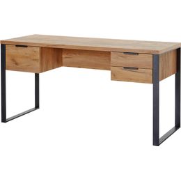 Schreibtisch Jahnke, B:152,4cm H:76,2cm T:60cm, braun, B&uuml;ro, Tische, "LOOP"