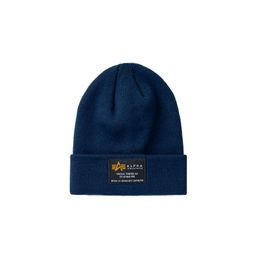 Herren Skim&uuml;tze "Crew Beanie", blau, Alpha Industries, Obermaterial: 100% Polyacryl, M&uuml;tzen