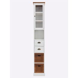 Hochschrank, B:31cm H:190cm T:30cm, wei&szlig;, Badezimmer, Schr&auml;nke