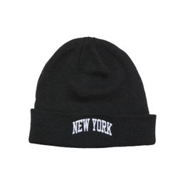 MisterTee Damen Beanie "MisterTee New York Beanie"schwarz, Kunstfaser, Mützen