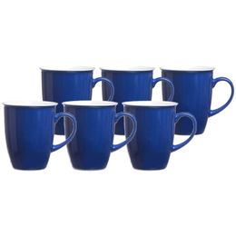 Ritzenhoff & Breker Becher "Kaffeebecher Doppio 320 ml 6er Set", blau, RITZENHOFF & BREKER, Trinkgefäße