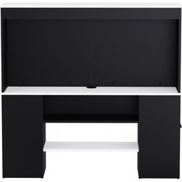 TV-Schrank Demeyere Group, B:119,2cm H:116,2cm T:26,9cm, schwarz, Spanplatte, Wohnzimmer, Schränke, "Bettumgebung DREAMPAD TV", Bettumgebung mit