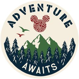 Komar Fototapete "Vlies selbstklebend - Mickey Adventure - Größe 125 x 125 cm", B/L: 125mm x 125mm, Rollen:, bunt, Schlafzimmer, Tapeten, Kinderzimmer