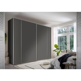 Schwebet&uuml;renschrank STAUD, B:298cm H:240cm T:68cmvulkan, Holzwerkstoff, Schr&auml;nke, "Sonett 100, Made in Germany", mit vier verschiedenen