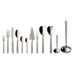 Villeroy & Boch VILLEROY & BOCH Besteck-Set "Tafelbesteck Boston 70er Set silber", silber, Essbesteck-Sets
