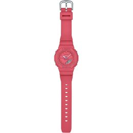Casio G-SHOCK Damen Chronograph, rot, Armbanduhren, Quarzuhr,Armbanduhr Damenuhr,Herrenuhr, bis 20bar wasserd.Resinarmband