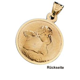 Jobo Damen Sternzeichenanh&auml;nger "Amor Anh&auml;nger Sternzeichen", Zwilling, Gelbgold 333, gold, Gelbgold 333, Schmuckanh&auml;nger, 333 Gold rund 12 mm