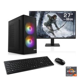 CSL PC-Komplettsystem "Spectrum V25224", Microsoft Windows 11 Home (64 Bit), 16 GB RAM 1.000 GB SSD, schwarz, Computer_Komplettsysteme