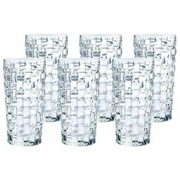 Nachtmann Longdrinkglas "Longdrinkgläser Bossa Nova 395 ml 6er Set transparent", transparent, Trinkgefäße
