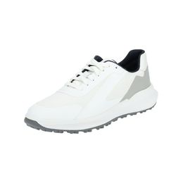 Geox Herren Sneaker "Geox Sneaker Lederimitat/Mesh", Gr. 42, weiß, Lederimitat, Textil, Schuhe