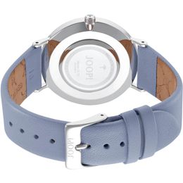 JOOP! JOOP Damen Quarzuhr, blau, Armbanduhren, Armbanduhr, Damenuhr, analog, Lederarmband