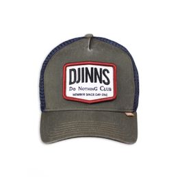 Djinns Herren Trucker Cap "Djinns Djinns HFT Nothing Club 2 HeatDye Trucker Caps"olive, 60% Baumwolle, 40% Polyester, Caps