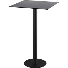 Klapptisch Essentials, B:70cm H:109,2cm T:70cm, schwarz, Pulverbeschichteter Stahl, Garten, Tische, "Urban", in verschiedenen Ausführungen