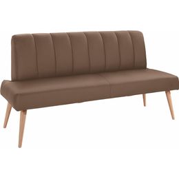Sitzbank, B:182cm H:92cm T:68cm, braun, exxpo - SOFA FASHION, Struktur: Webvelour, 100% Polyester, Esszimmer, Sitzb&auml;nke, "Costa, moderne