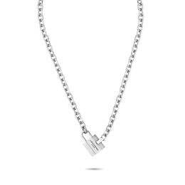 Damen Kette mit Anhänger "Schmuck Geschenk Edelstahl Halskette The Love Bond", Edelstahl, L: 45 B: 5mm, silber, Liebeskind Berlin, Edelstahl, B:5mm,