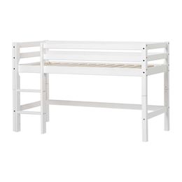 Hochbett Hoppekids, B:81cm H:105cm L:168cm, rosa, Kinderbett: 100% Massivholz: Nordische Kiefer, Vorhang: 100% Baumwolle, Jugendzimmer, Hochbetten,
