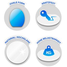 WC-Sitz ADOB, B:37cm L:44cm, wei&szlig;, Duroplast, WC-Sitze, "Muschel"
