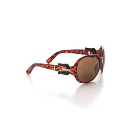 Damen Sonnenbrille "Turtle", braun, Collezione Alessandro, animal-print, Sonnenbrillen, Tranparent im Schildpattlook