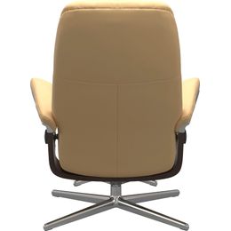 stressless "Consul" Set, Relaxsessel mit Hocker, mit Hocker, mit Cross Base, Gr&ouml;&szlig;e S, M & L, Holzakzent Wenge