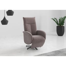 Sit & More TV-Sessel SIT & MORE, B:75cm H:110cm T:82cm, beige, 90% Polyester 10% Polyamid, Sessel, "Juma, inkl. Drehfunktion & Kopfteilverstellung", Höhe