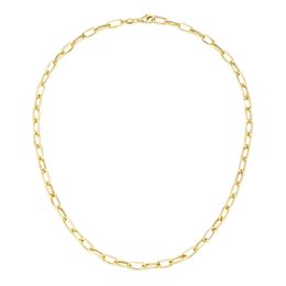 Smart Jewel Damen Silberkette "Glieder oval, Silber 925", 45cm, Silber 925 (Sterlingsilber), gold, Silber 925 (Sterlingsilber), Halsketten