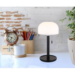 Globo LIGHTING LED Tischleuchte "NORMAN", 1, 1 Stk., schwarz, Leuchten, Akkutischleuchte auch f&uuml;r drau&szlig;en, Zugschalter Kordel, Akkulampe