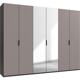 Kleiderschrank wimex, B:300cm H:236cm T:58cm, grau, Spanplatte, Kinderzimmer, Schränke, "Oxford by fresh to go, in 3 Breiten, Made in Germany", mit
