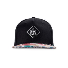 Djinns Damen Snapback Cap "Djinns 5 Panel Snapback Cap Rubber Aztek"schwarz, 100% Baumwolle, Caps