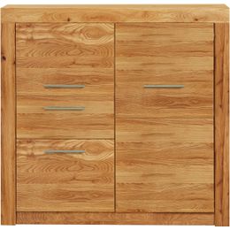Kommode, B:100cm H:98cm T:35cm, braun, VOGL M&Ouml;BELFABRIK, Schlafzimmer, Sideboards, "Toronto", in 2 Breiten, teilmassiv, Rahmenoptik, Made in Germany