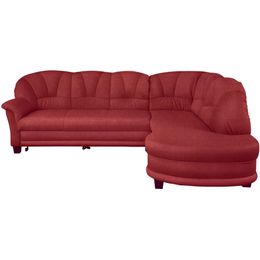 Ecksofa Home Affaire, B:231cm H:86cm T:81cm, rot, MELROSE/Struktur (100% Polyester);Microfaser PRIMABELLE (100% Polyester);MELROSE (100% Polyester),