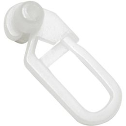 Gardinenring Gardinia, &Oslash;:2,2cm, wei&szlig;, Kunststoff, Gardinenbefestigungen, "Rollringe wei&szlig;", Serie Einzelprogramm Gardinenstangen-Set Paros &Oslash; 22/19 mm