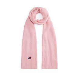 Tommy Jeans Damen Schal "TJW HERITAGE CORE SCARF", rosa, Strick, Baumwolle, Modetücher, Rippstrick, 190 x 28 cm