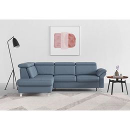 Sit & More Ecksofa SIT & MORE, B:245cm H:84cm T:194cm, bunt, Wohnzimmer, Sofas, "Arngast L-Form", inklusive Kopfteilverstellung und Federkern