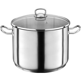 GSW Suppentopf "Profi", &Oslash; 28cm + H&ouml;he 25cm, silber, T&ouml;pfe, rostfrei, geeignet f&uuml;r die gro&szlig;e Suppenk&uuml;che., Induktion