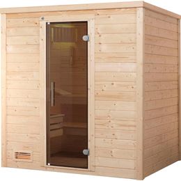 Weka Sauna "Bergen", Saunaofen, externe Steuerung, 7,5 kW, beige, Saunen, 7,5 kW-Ofen mit digitaler Steuerung