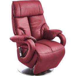 Sit & More TV-Sessel SIT & MORE, B:80cm H:113cm T:80cm, rot, Luxus-Kunstleder;NaturLEDER (echtes Rindsleder);Luxus-Microfaser (100% Polyester), Sessel,