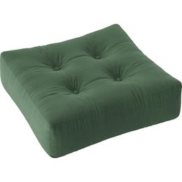 Pouf Karup Design, B:70cm H:22cm T:70cm, grün, Stoff, Poufs, "More Pouf"