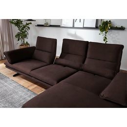 Ecksofa W.Schillig, B:291cm H:94cm T:164cm, braun, Longlife Xtra-Leder Z69: Das feinnarbige, gedeckte Softleder Z69 besticht durch seine