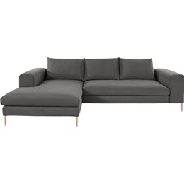 Polsterecke OTTO products, B:297cm H:83cm T:170cm, grau, Luxus-Microfaser: aus recycleten Textilien (100% PES), Sofas, "Finnja, softer, legerer