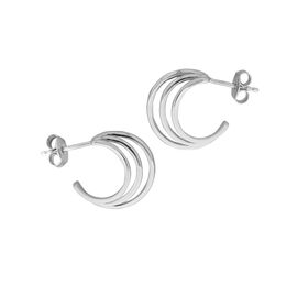 ZEEme Damen Paar Ohrstecker "925 Silber glanz", one-size, Silber 925 (Sterlingsilber), wei&szlig;, Silber 925 (Sterlingsilber), Ohrringe
